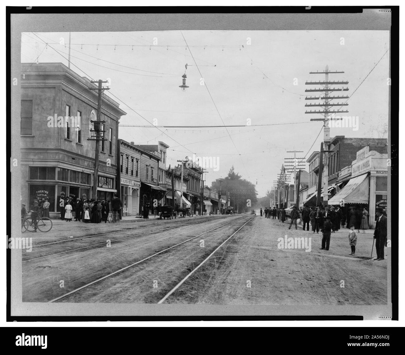 Center view main street Cut Out Stock Images & Pictures - Alamy