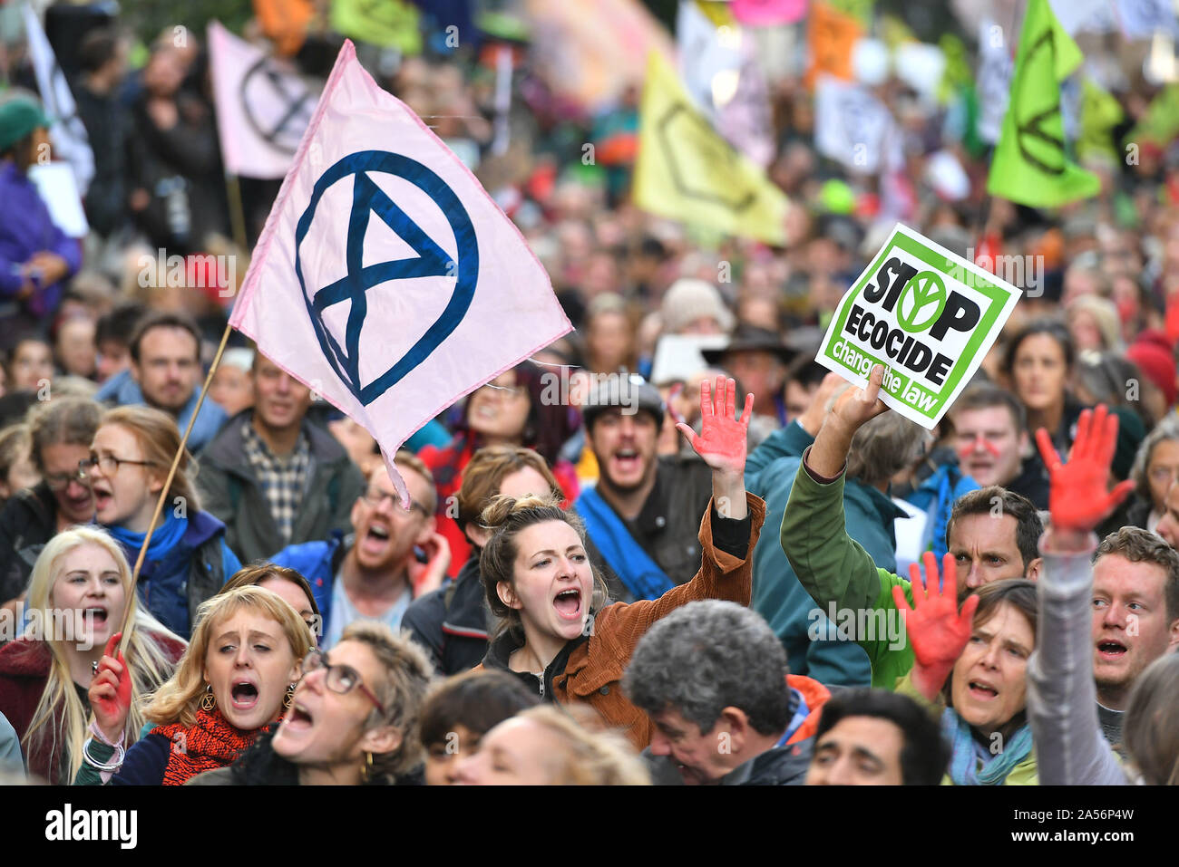 Sitting climate change protesters hi-res stock photography and images ...