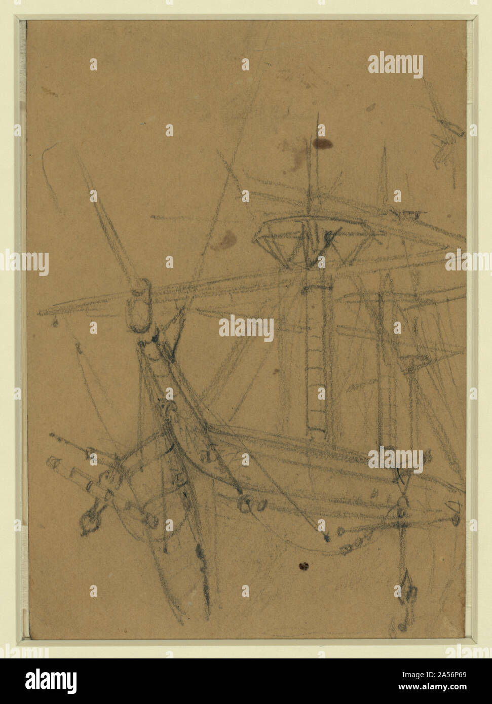 View of ships bow and rigging Stock Photo - Alamy