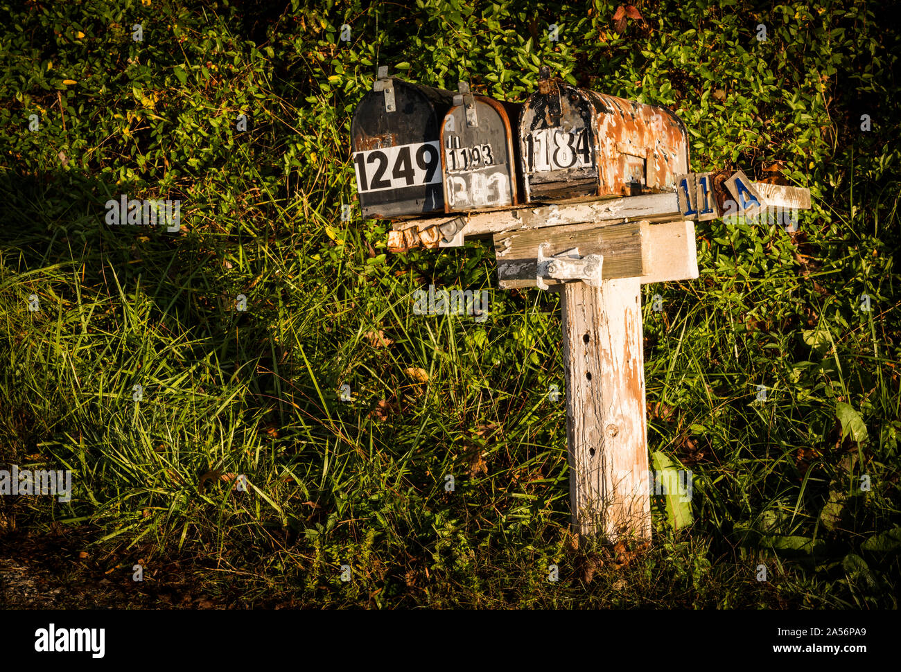 Old Rural Mailboxes Stock Photo - Alamy