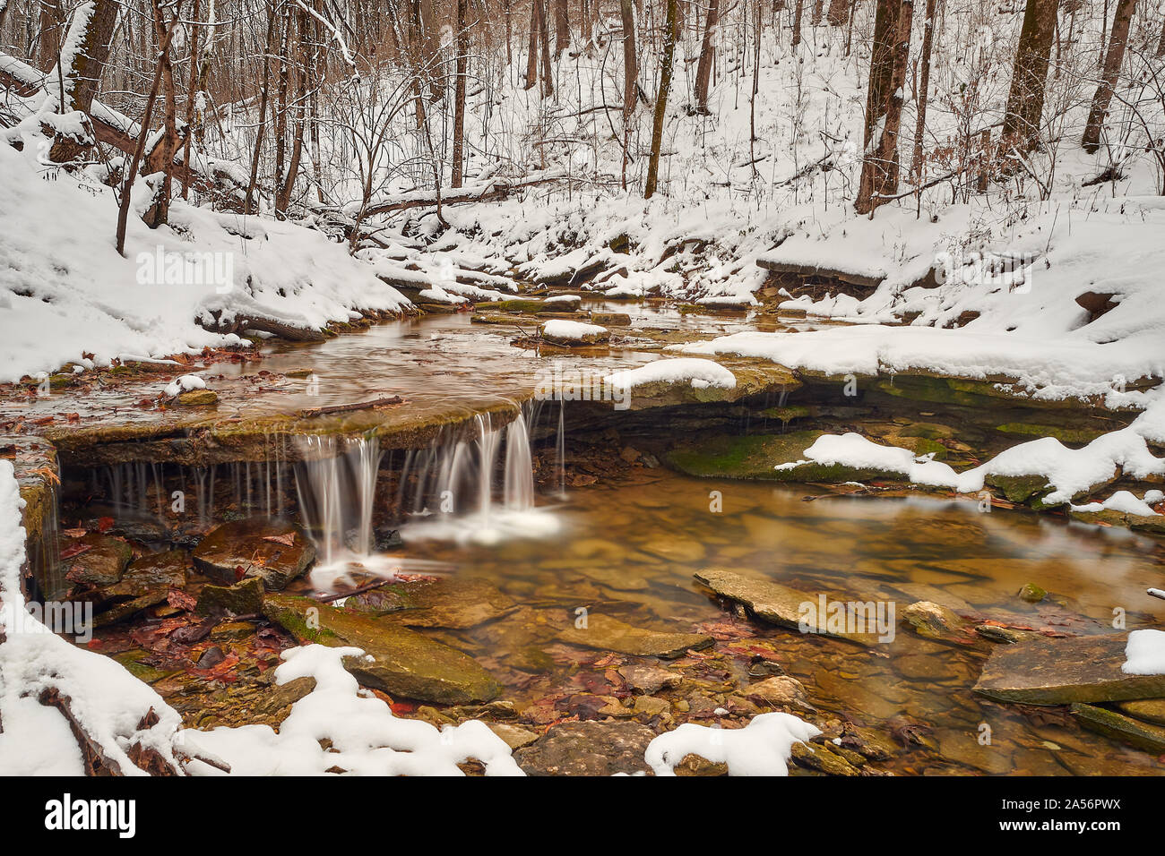 Closeup beautiful frozen waterfall hi-res stock photography and images ...