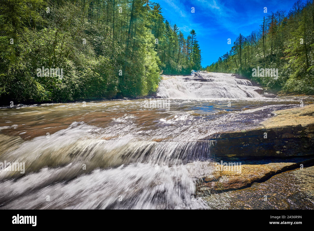 Dupont state forest triple falls hi-res stock photography and images ...