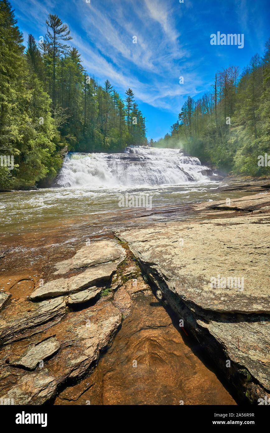 Dupont state forest triple falls hi-res stock photography and images ...