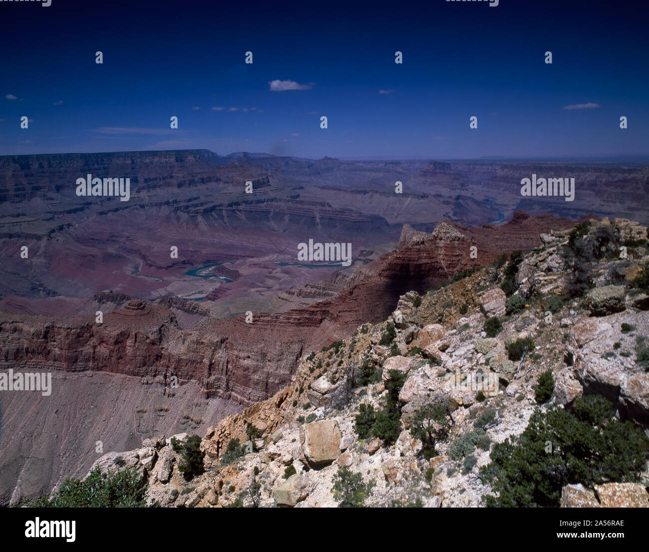 View of the Grand Canyon from the South Rim, Grand Canyon Village ...