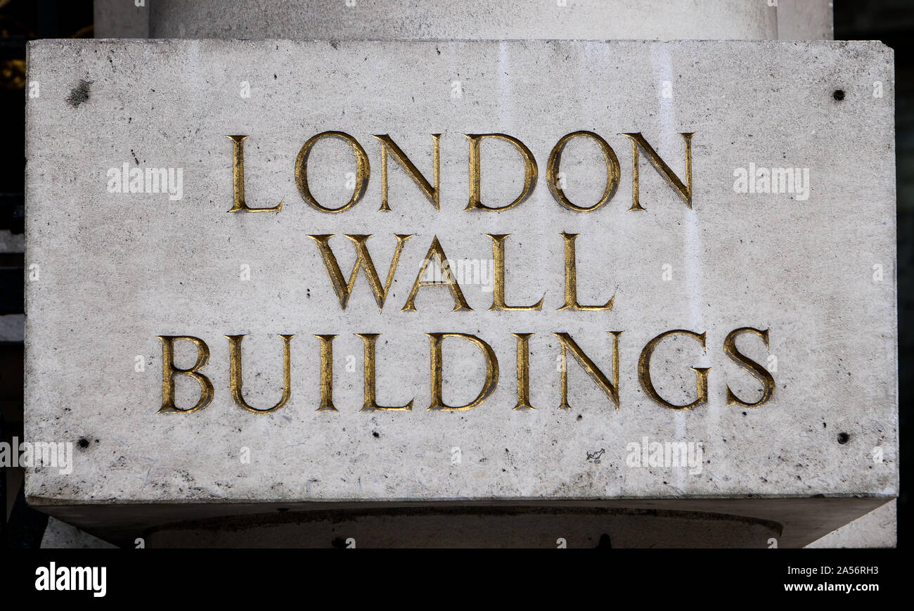 London Wall Buildings Stock Photo - Alamy