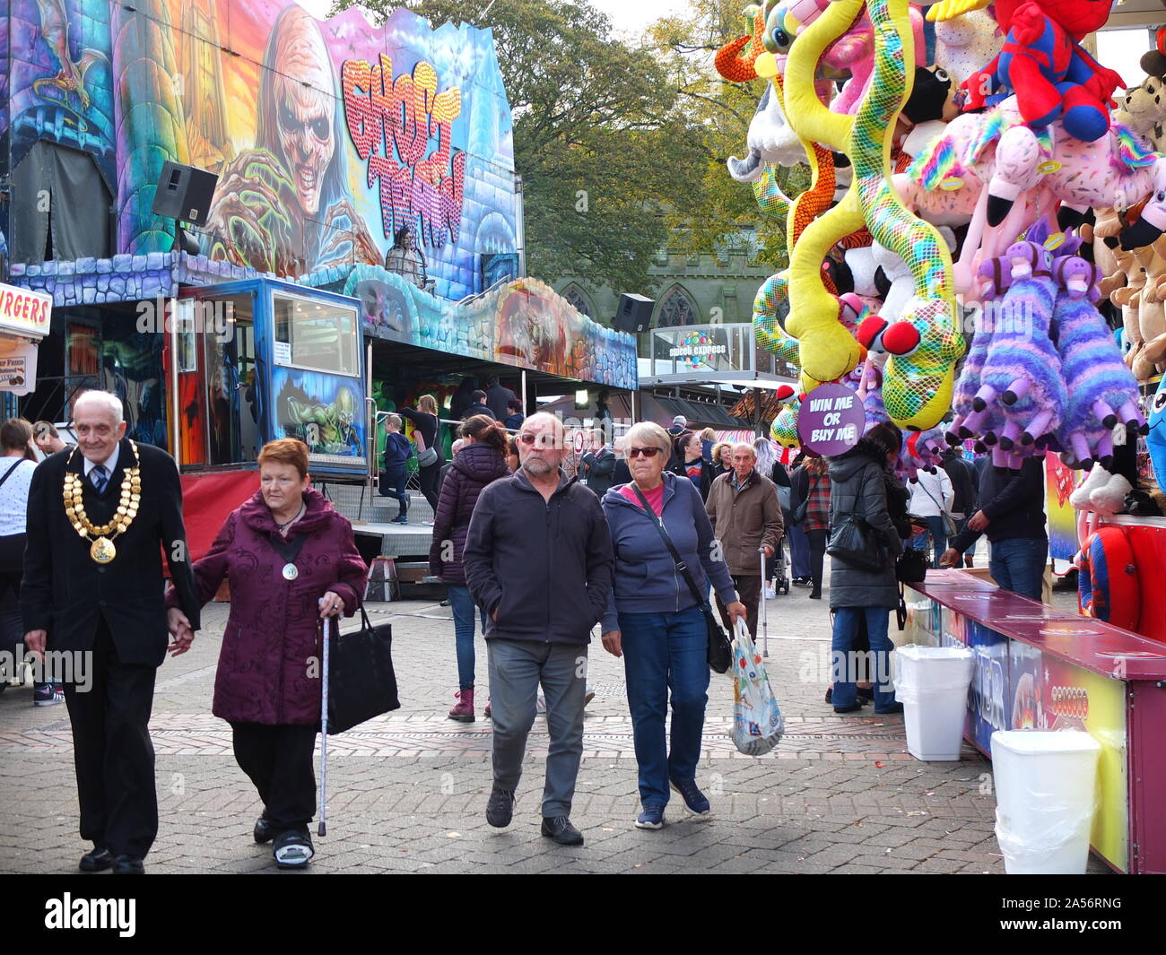 Dignitaries and members of public Ilkeston Charter Fair 2019. One of ...