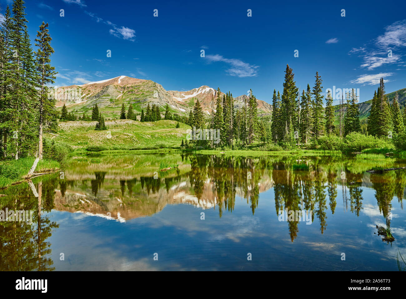 Ruby Peak From Lake Irwin Campground Stock Photo - Alamy