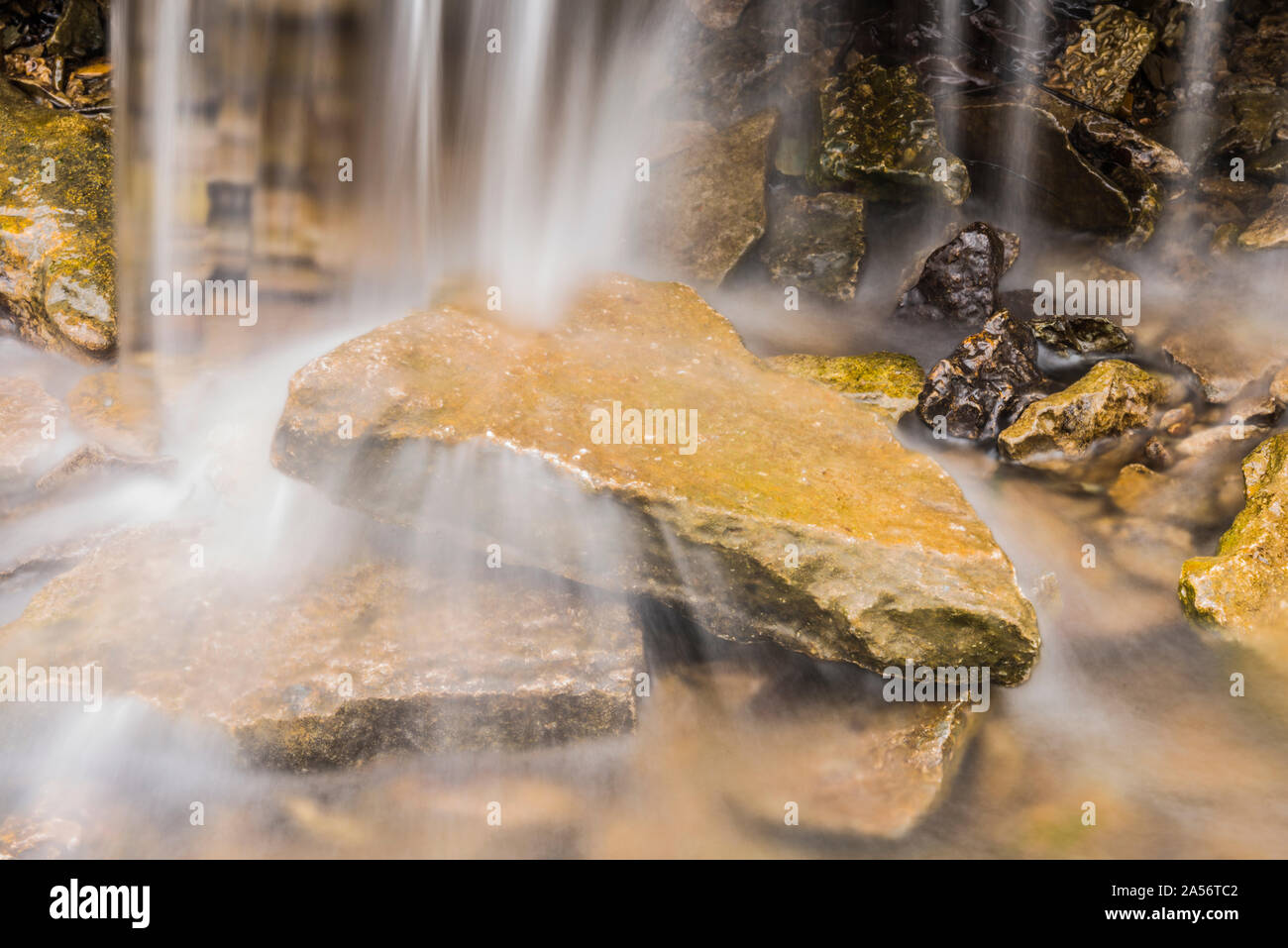 Water Splashing Over Rocks Stock Photo - Alamy