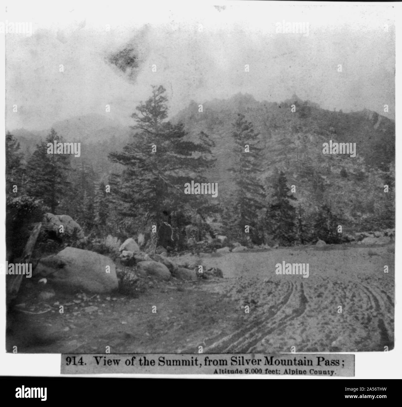 View of the Summit, from Silver Mountain Pass Stock Photo - Alamy