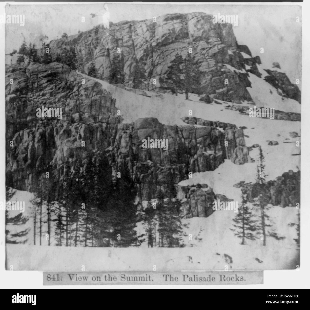 View of the Summit - the Palisade Rocks Stock Photo - Alamy