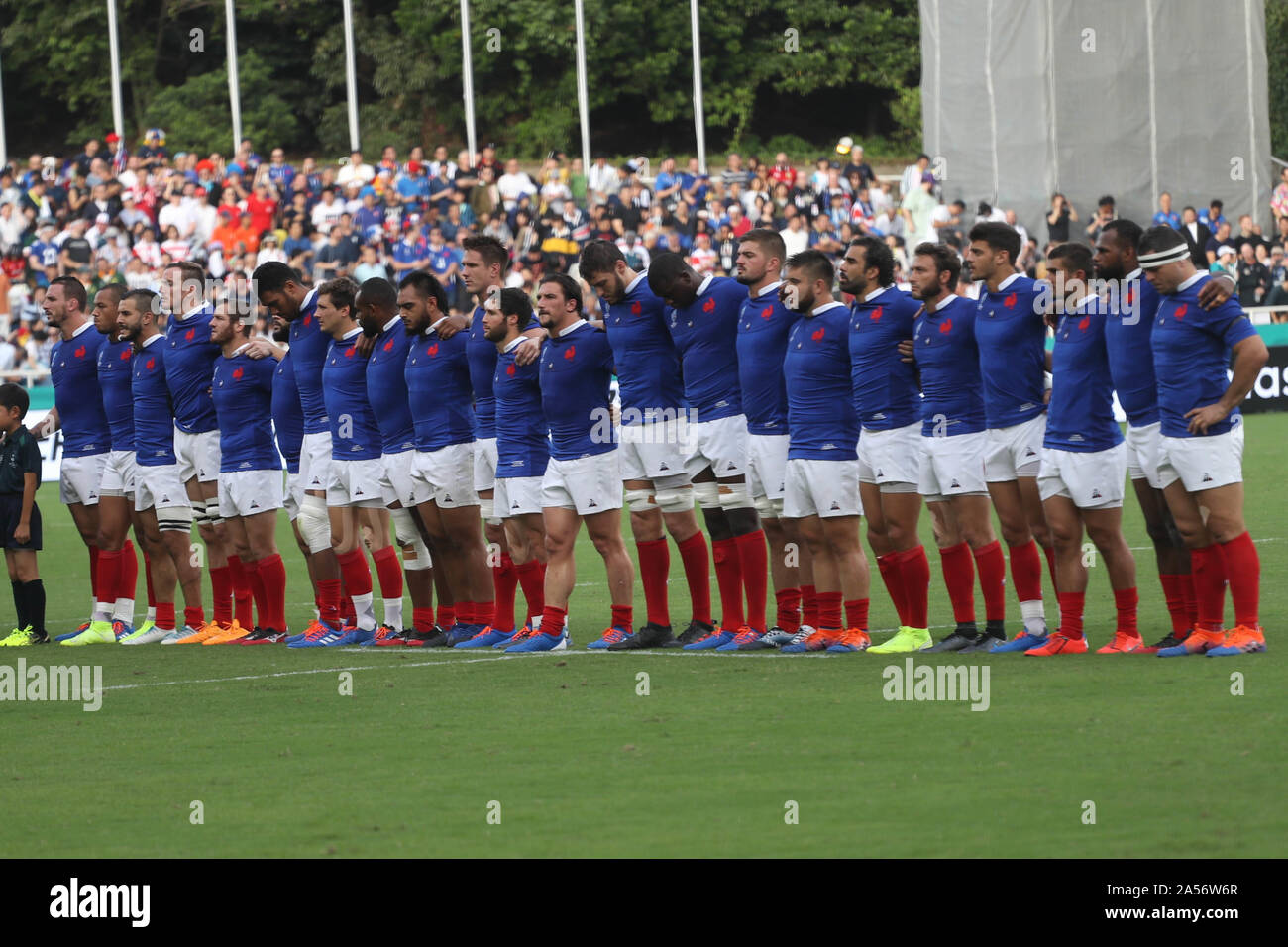 Team France during the World Cup Japan 2019, Pool C rugby union match ...