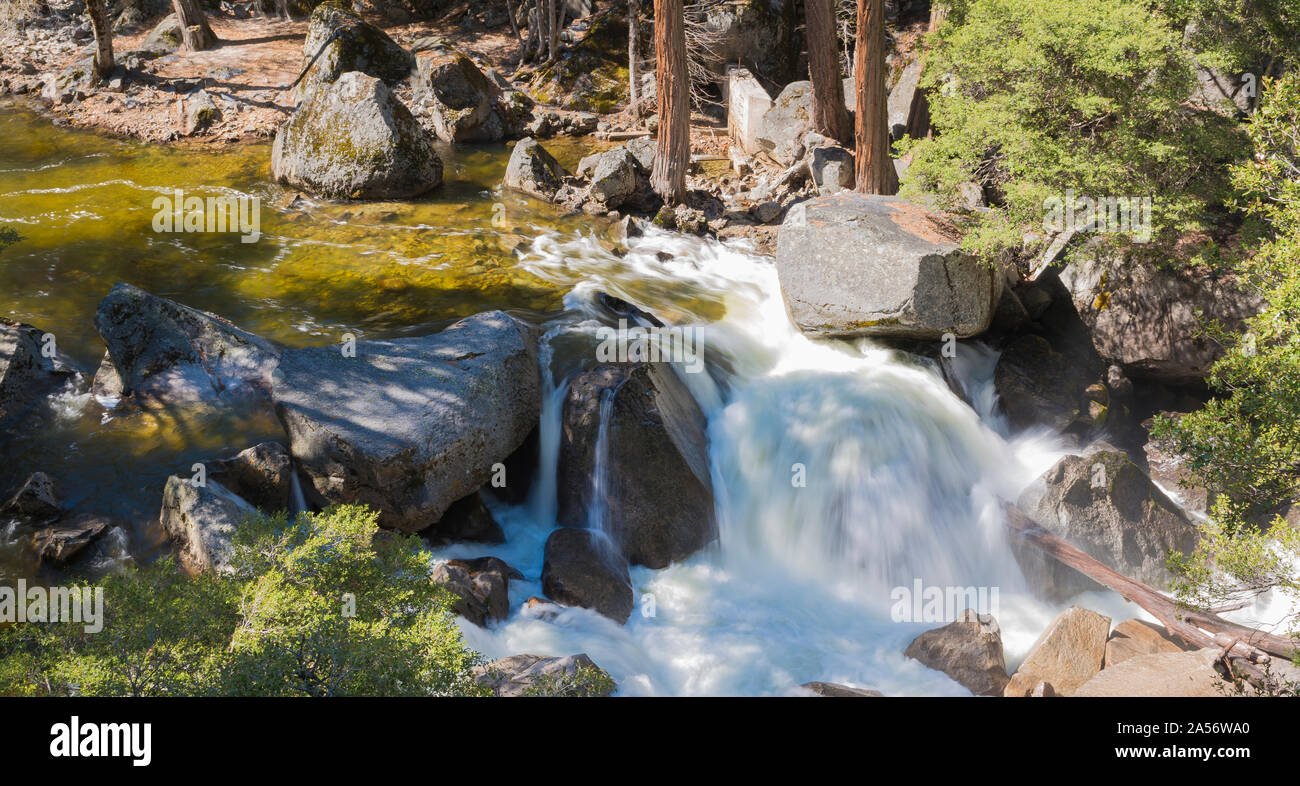 Merced River from Vernal Falls Trail Stock Photo - Alamy