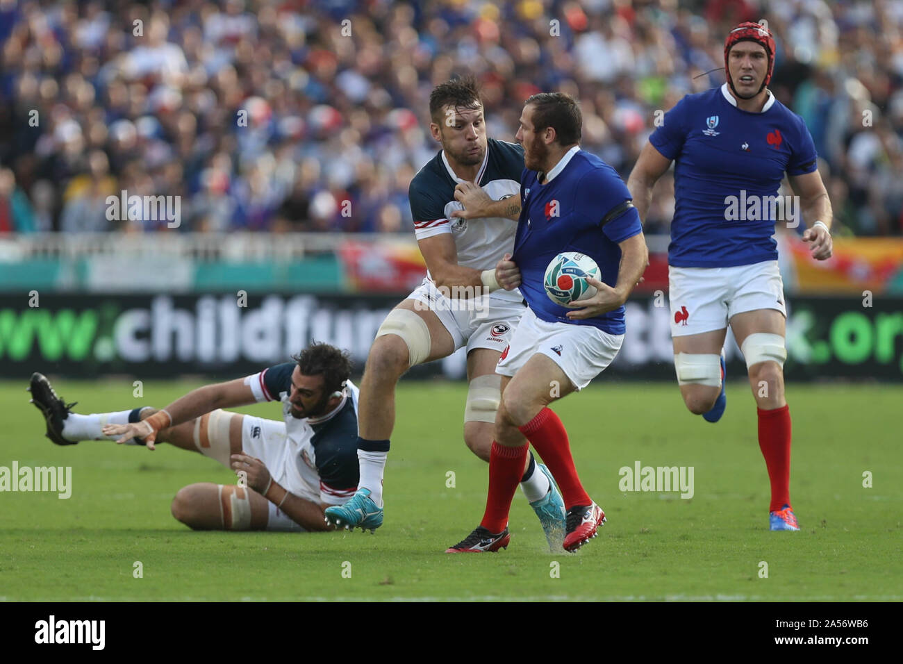 Camille Lopez , Bernard Leroux Team France during the World Cup Japan ...