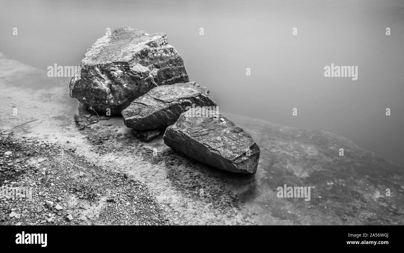 Three Boulders at Lake Malone State Park, KY Stock Photo - Alamy