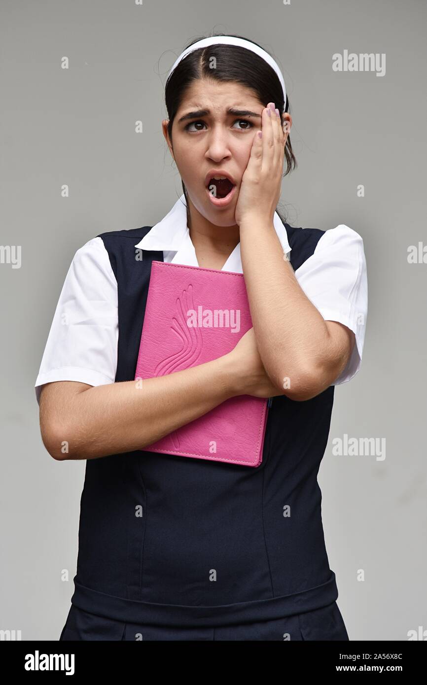 Startled girl hi-res stock photography and images - Alamy