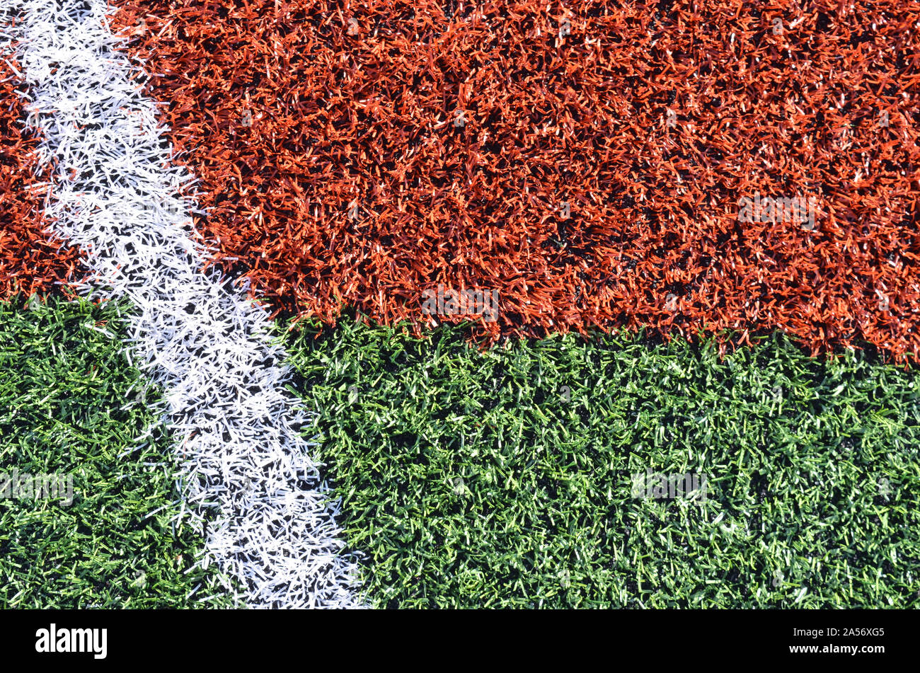 Playing field turf in different angles and with different colors and ...
