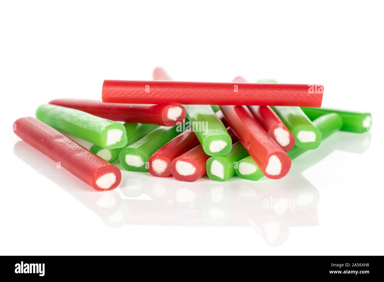 Lot of whole sweet stick candy heap isolated on white background Stock ...