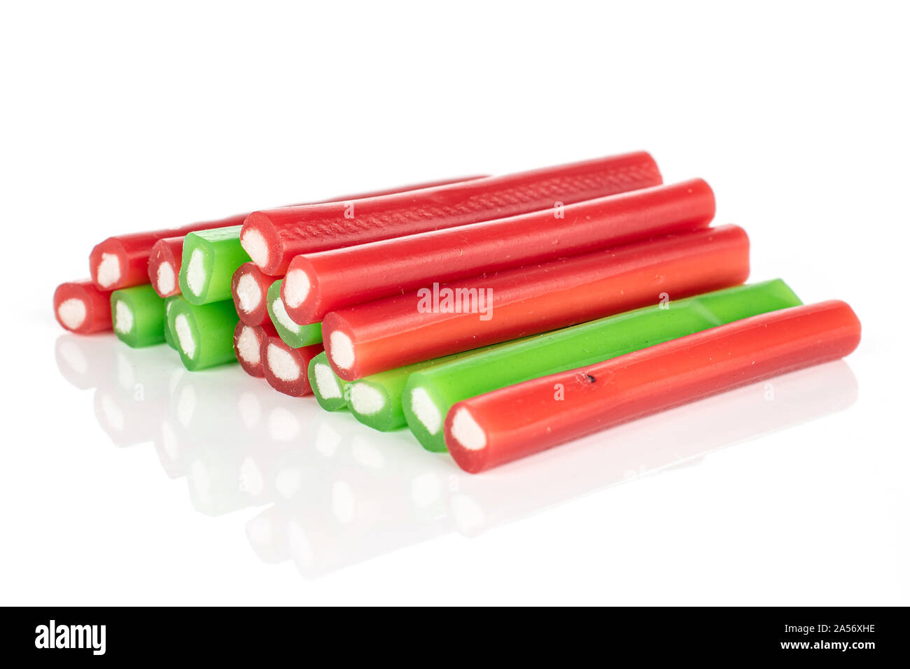 Lot of whole sweet stick candy heap isolated on white background Stock ...