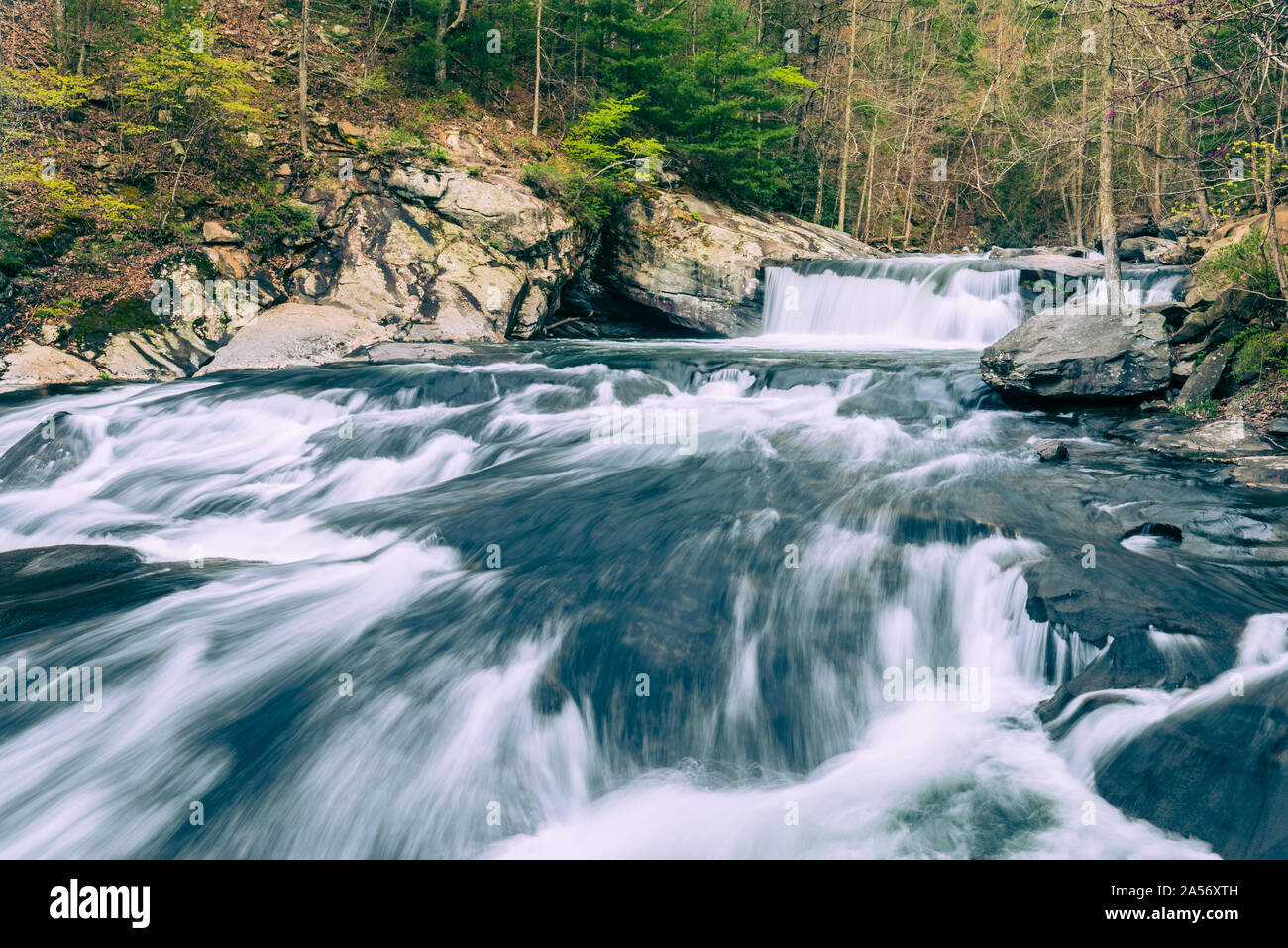 Baby Falls On The Tellico River, TN #1 Stock Photo - Alamy