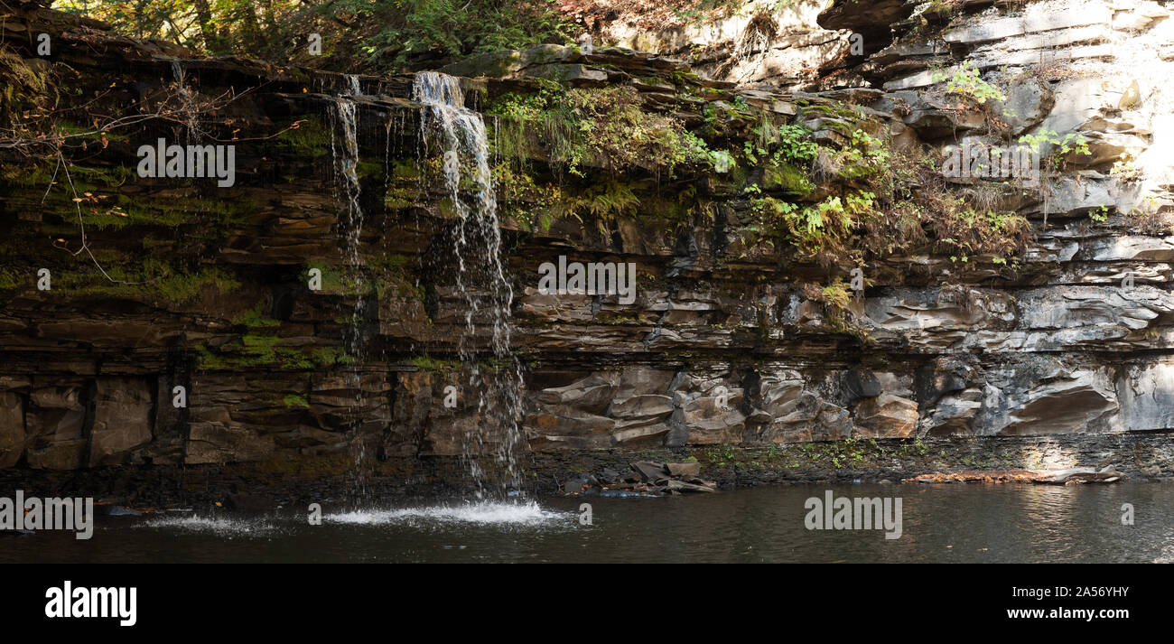 Natural Waterfall and Rock Pool Stock Photo - Alamy