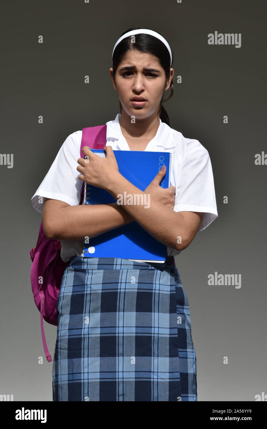 Confused Girl Student Stock Photo - Alamy
