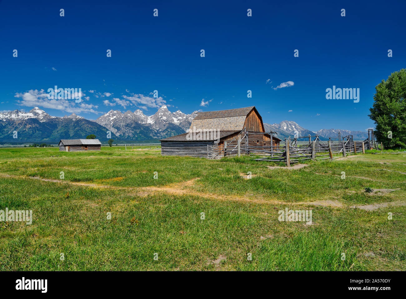 Old Barn at Mormon Row in Grand Teton National Park Stock Photo - Alamy