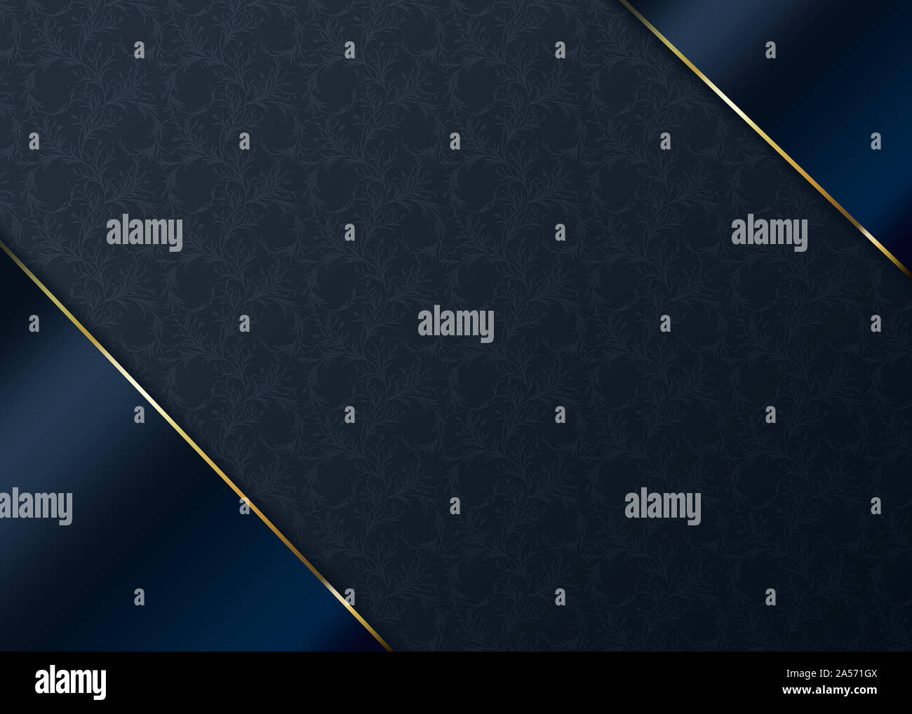 Luxury Dark Blue and Gold Background Layout Template Stock Photo - Alamy