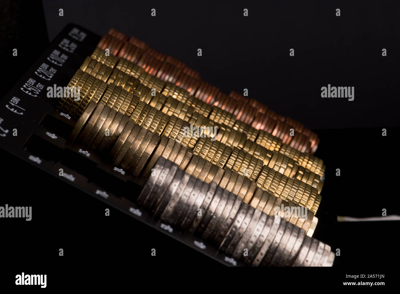 Euro banknotes in a cash box hi-res stock photography and images - Alamy