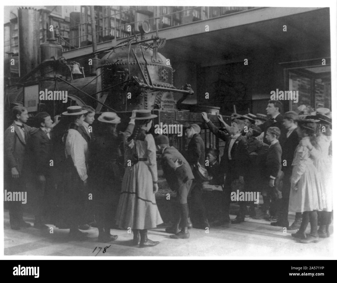 Viewing locomotive at Smithsonian, Washington, D.C Stock Photo - Alamy