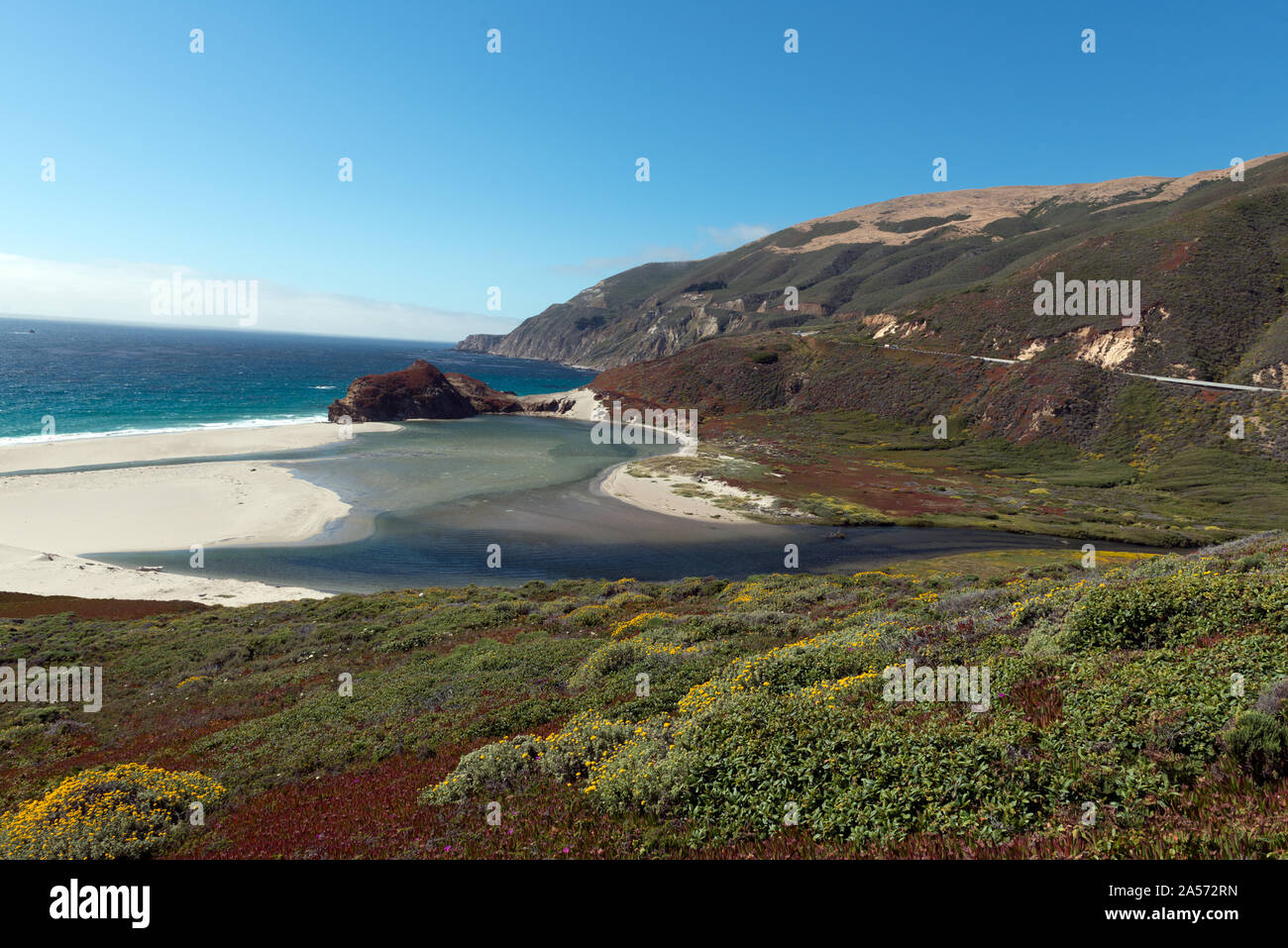 Views from Pacific Coast Highway, Scenic State Route 1, a major north ...