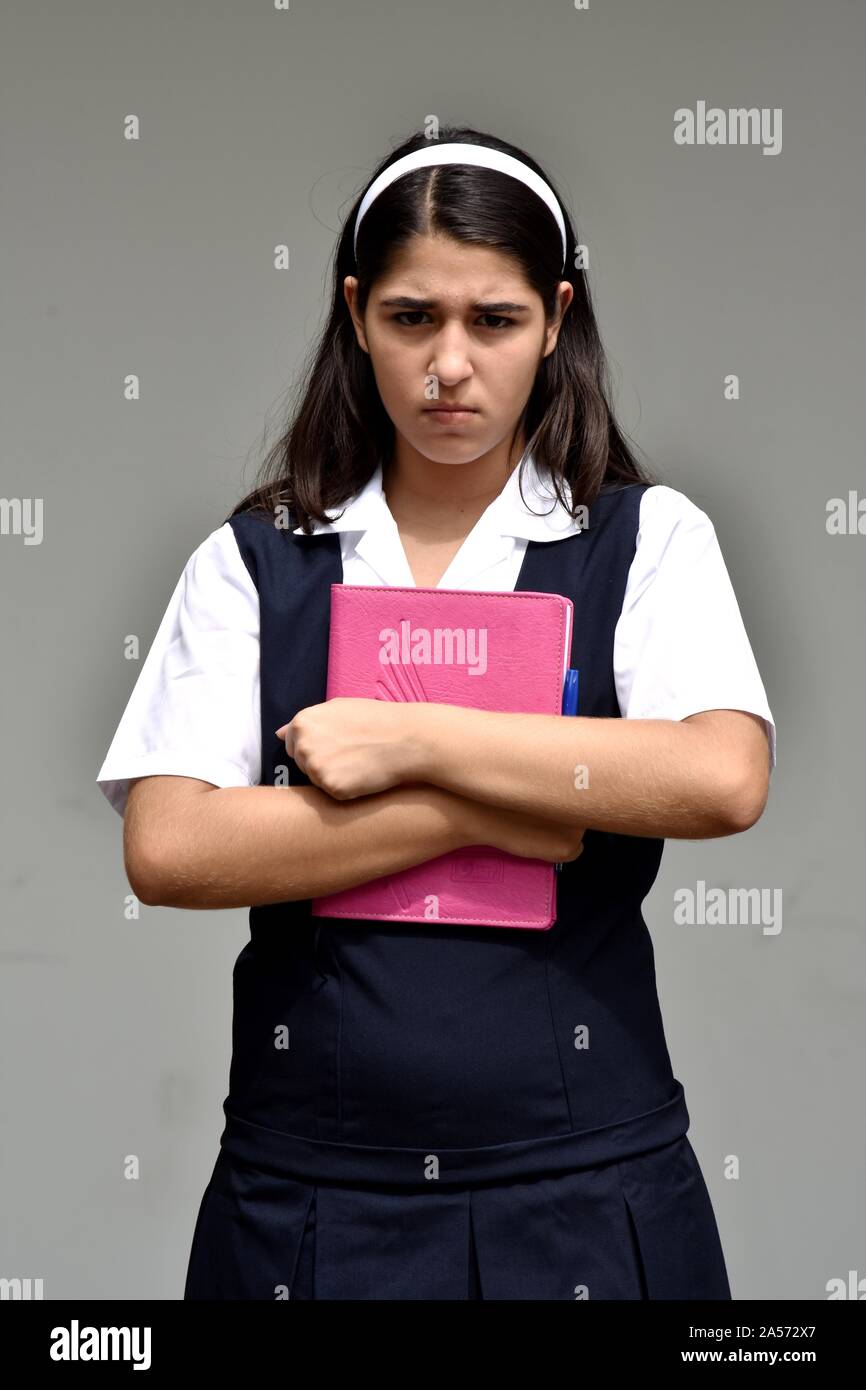 Stubborn Female Student Stock Photo - Alamy