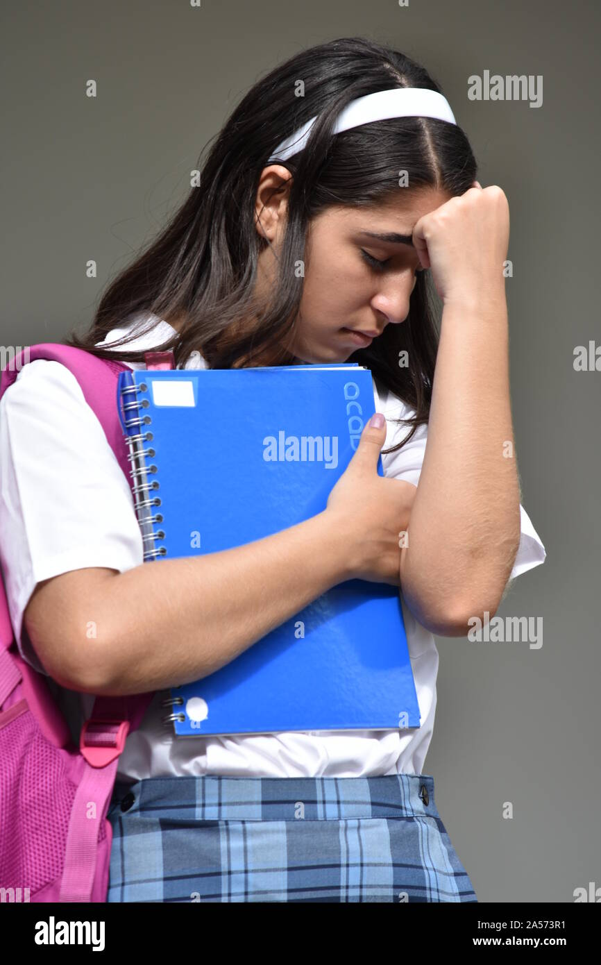 Female Student And Sadness Stock Photo - Alamy