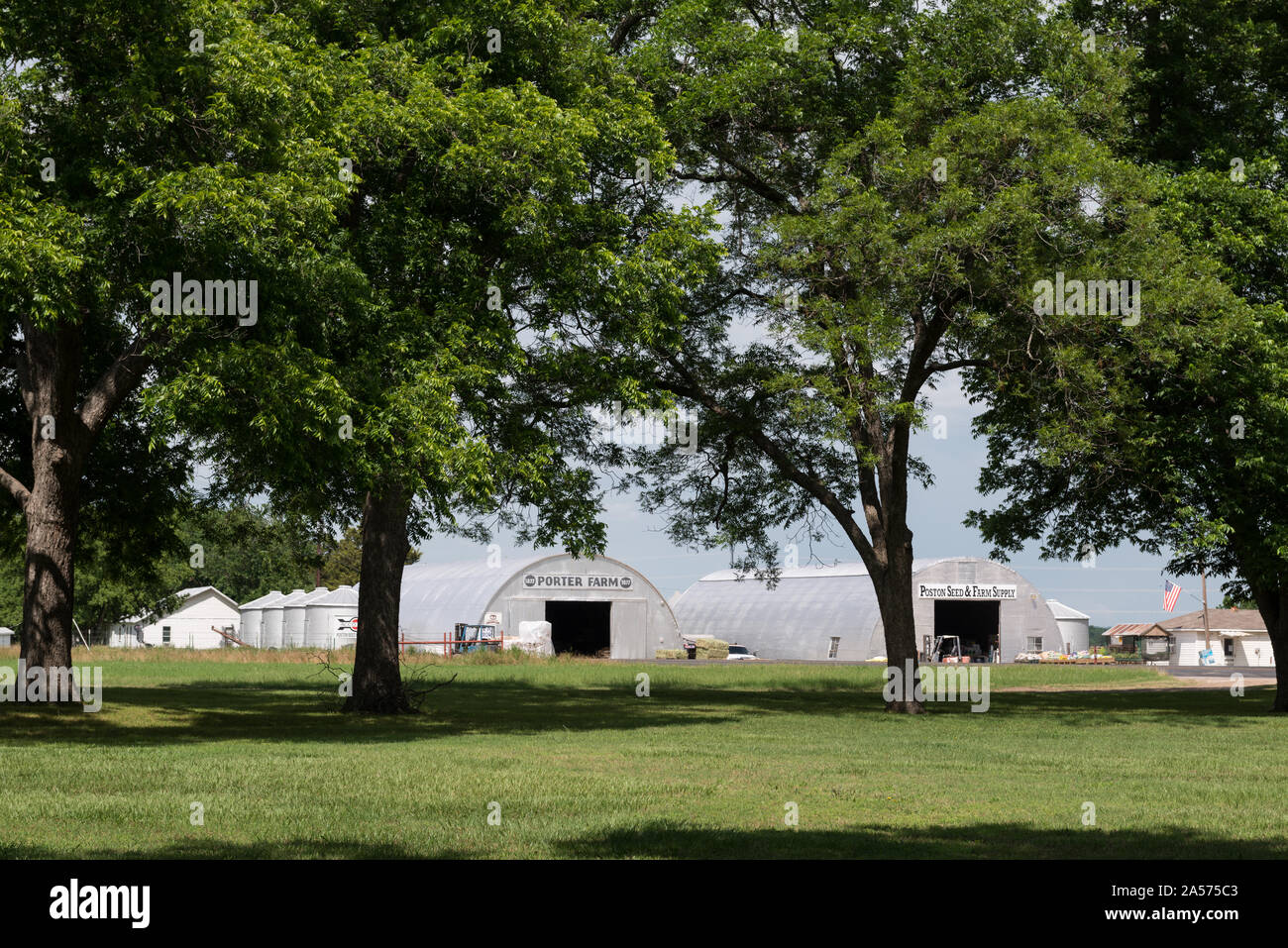 Vintage 1940s quonset buildings at the Porter Farm, also known as ...
