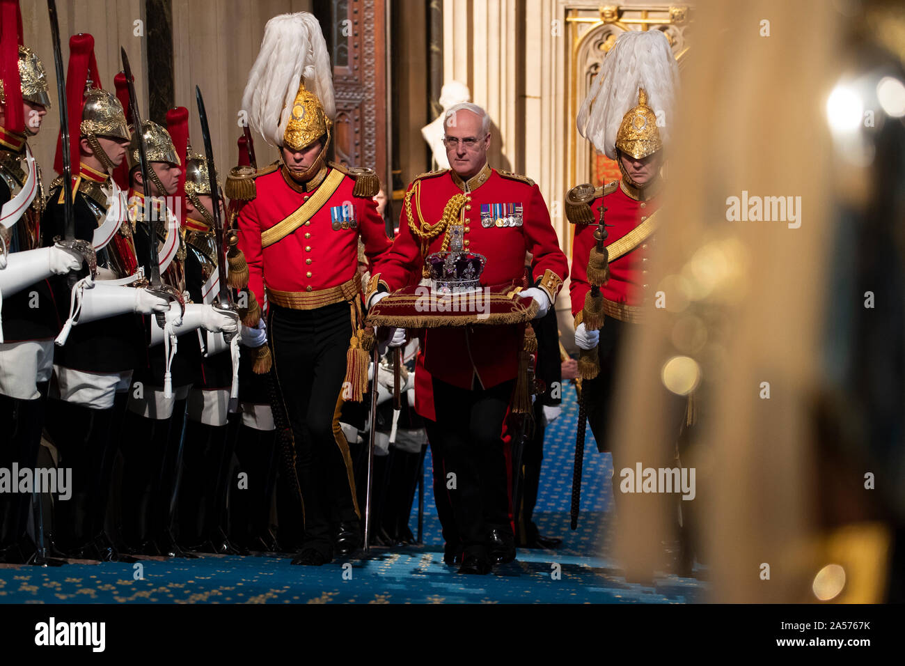 14th October 2019 London UK State opening of Parliament 2019. The ...
