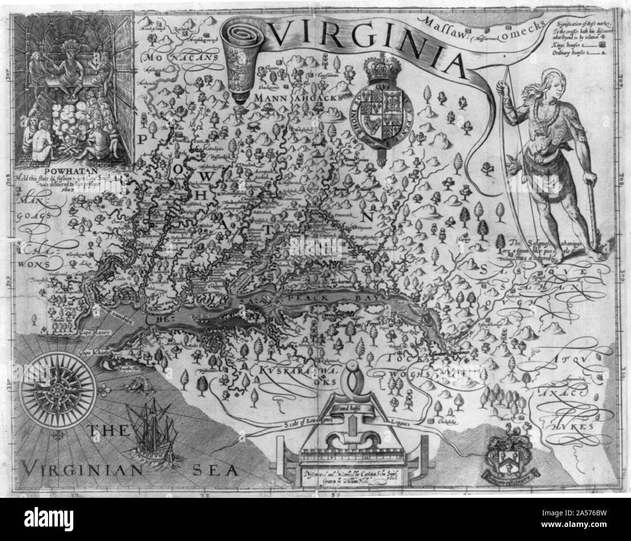 Virginia / discovered and discribed [sic] by Captan [sic] John Smith ...