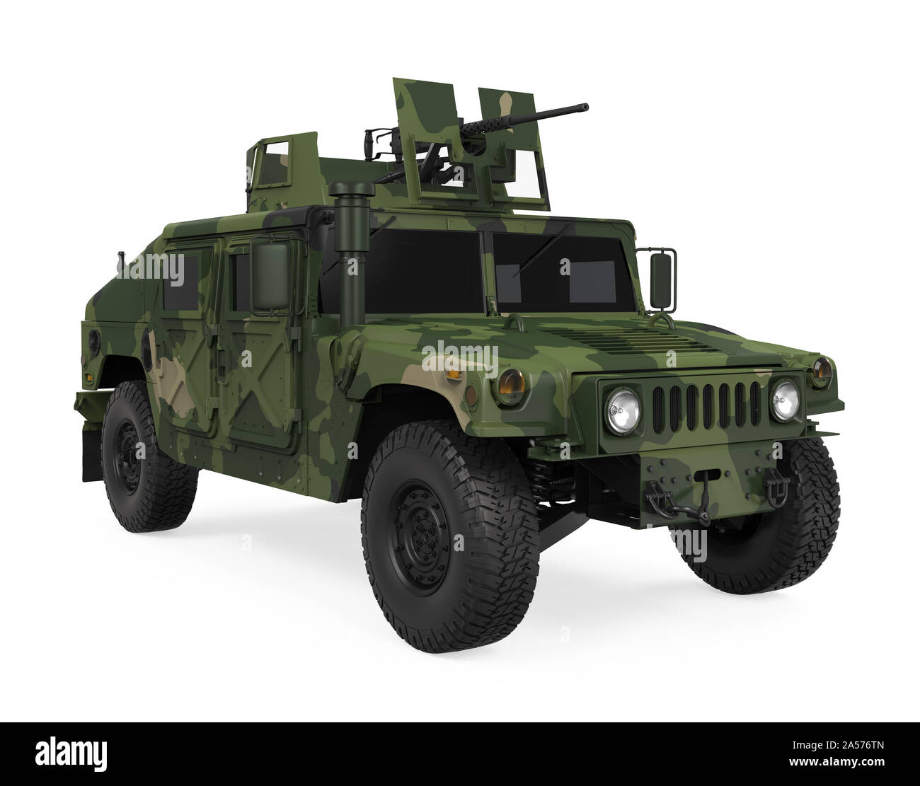 Humvee High Mobility Multipurpose Wheeled Vehicle Isolated Stock Photo ...