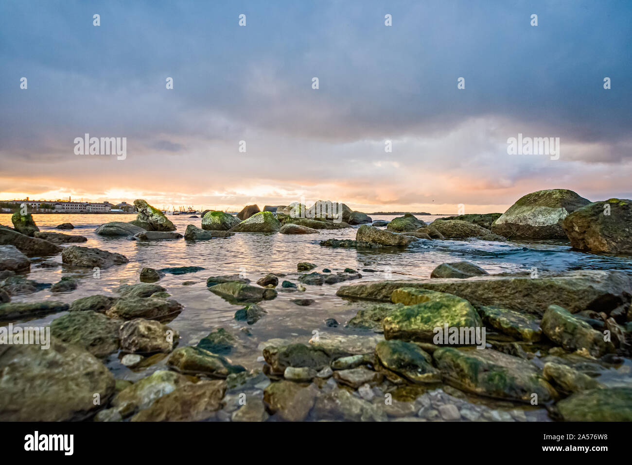 Baltic sea beach in Tallinn Estonia Stock Photo - Alamy