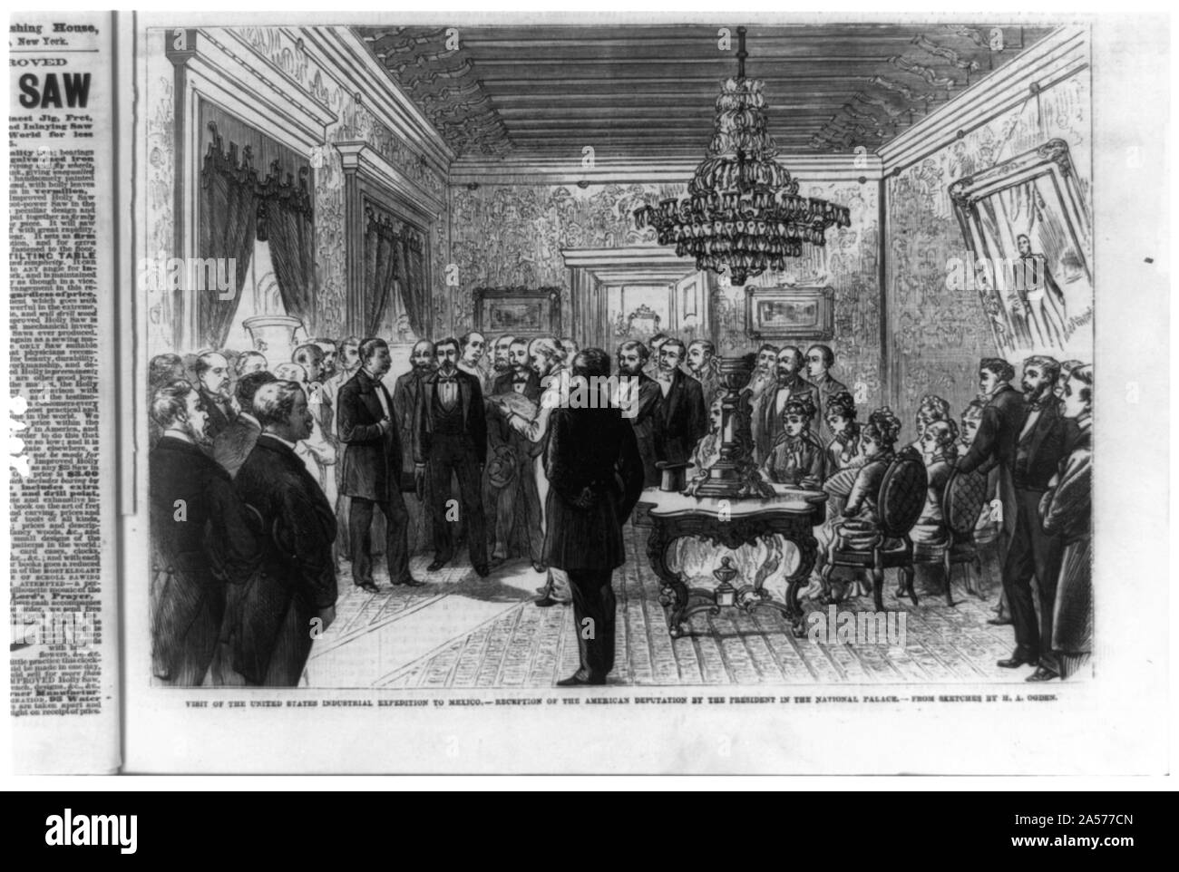 Visit of the United States Industrial Expedition to Mexico: reception ...