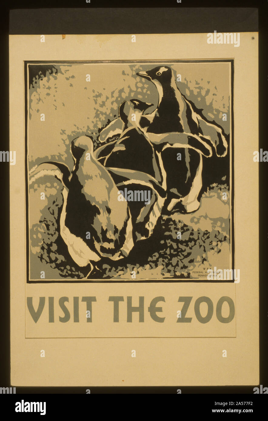 Visit the zoo Abstract: Poster promoting the zoo as a place to visit ...