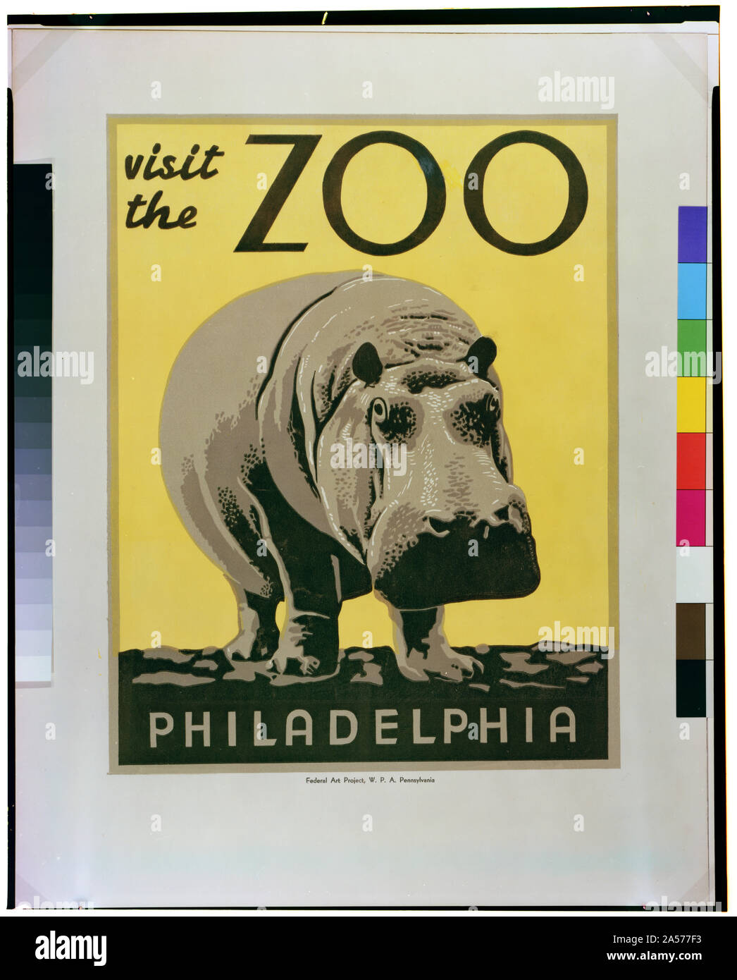 Visit the zoo - Philadelphia Abstract: Poster promoting the zoo as a ...