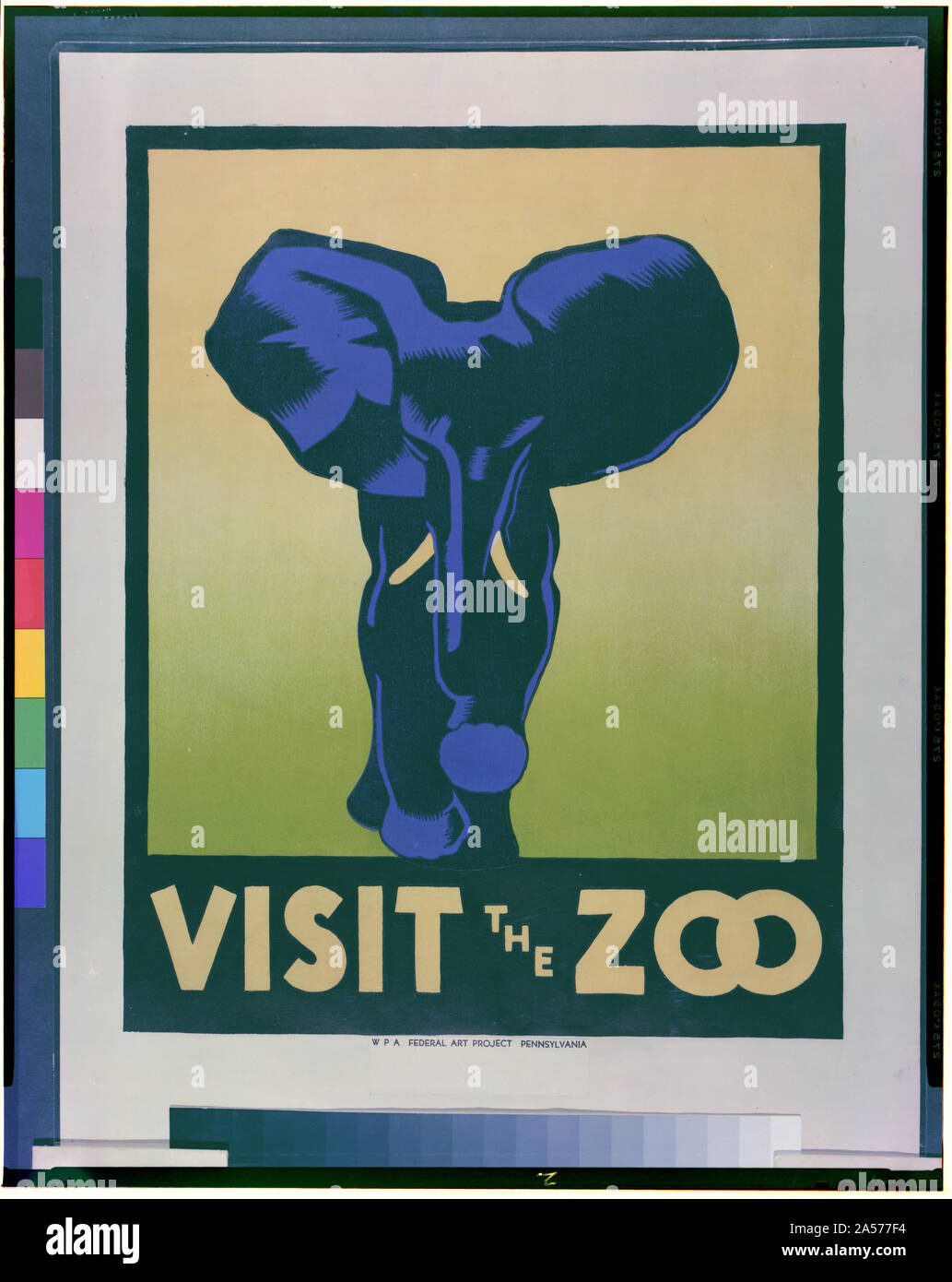 Visit the zoo Abstract: Poster promoting the zoo as a place to visit ...