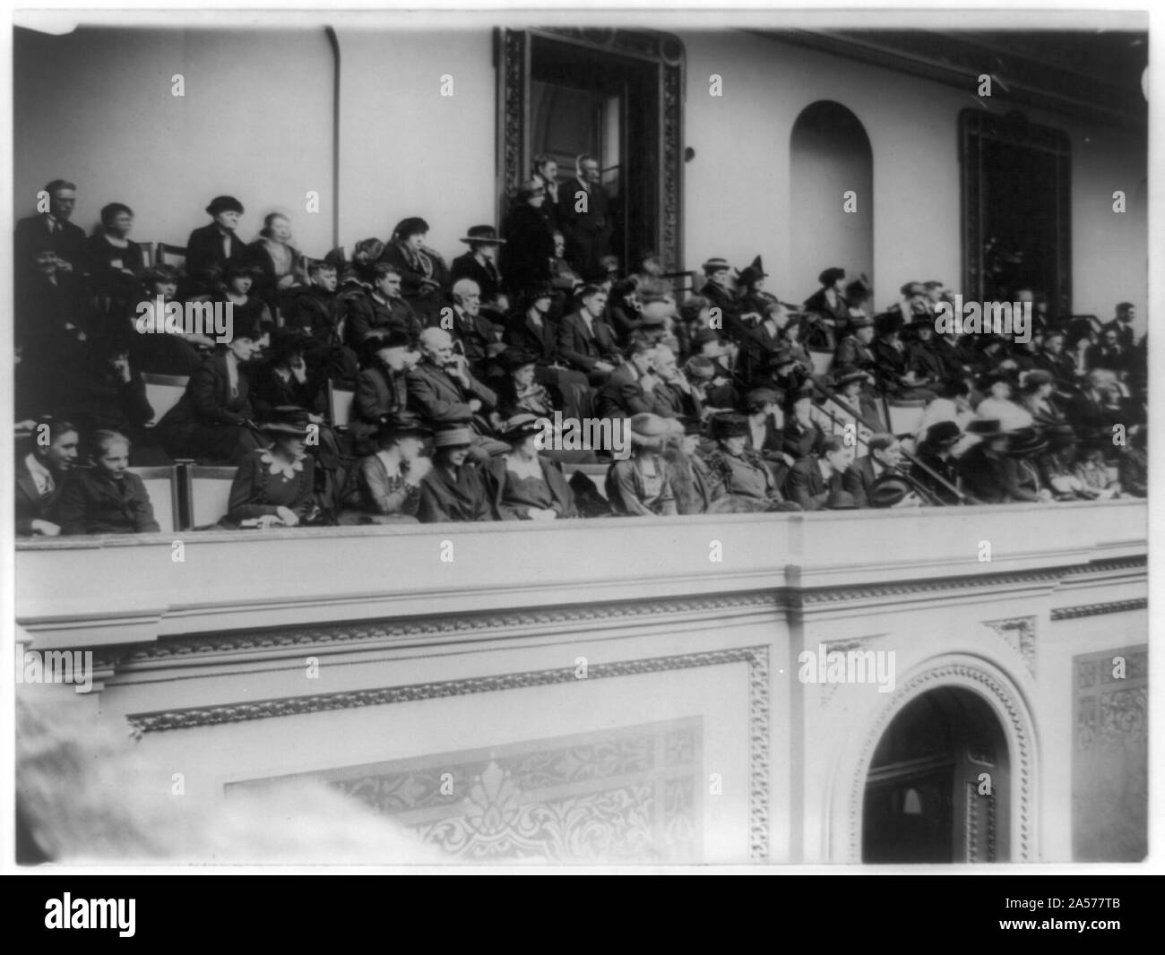 Visitors in the U.S. House of Representatives Gallery at the opening ...