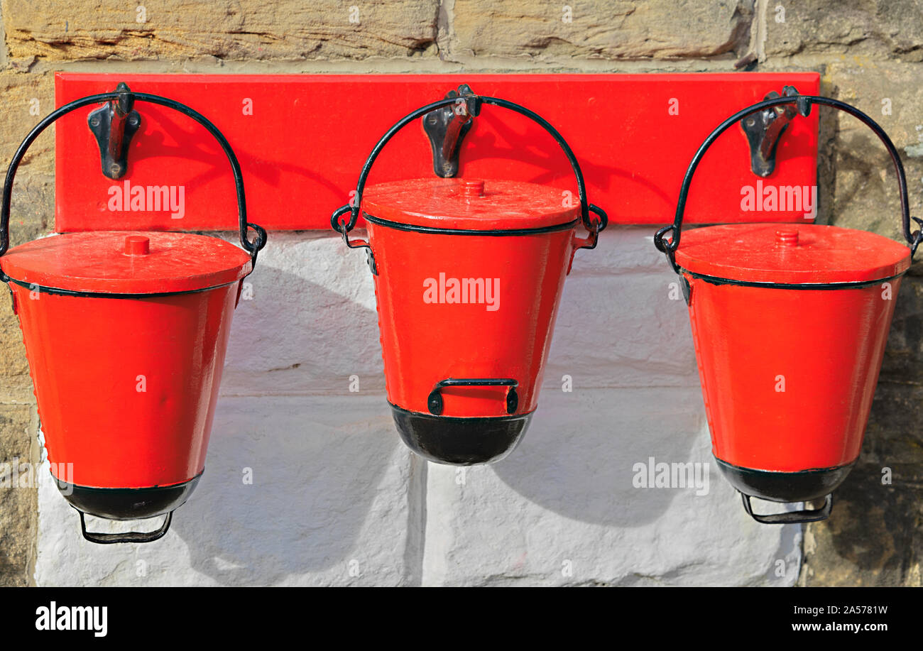 Fire fighting buckets hi-res stock photography and images - Alamy