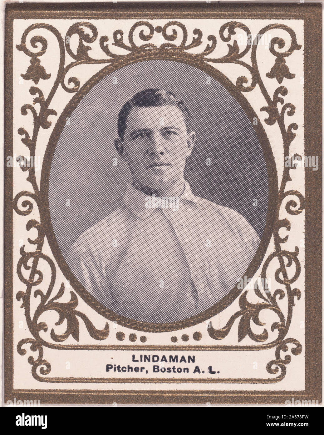 Vive Lindaman, Boston Doves, baseball card portrait Stock Photo - Alamy