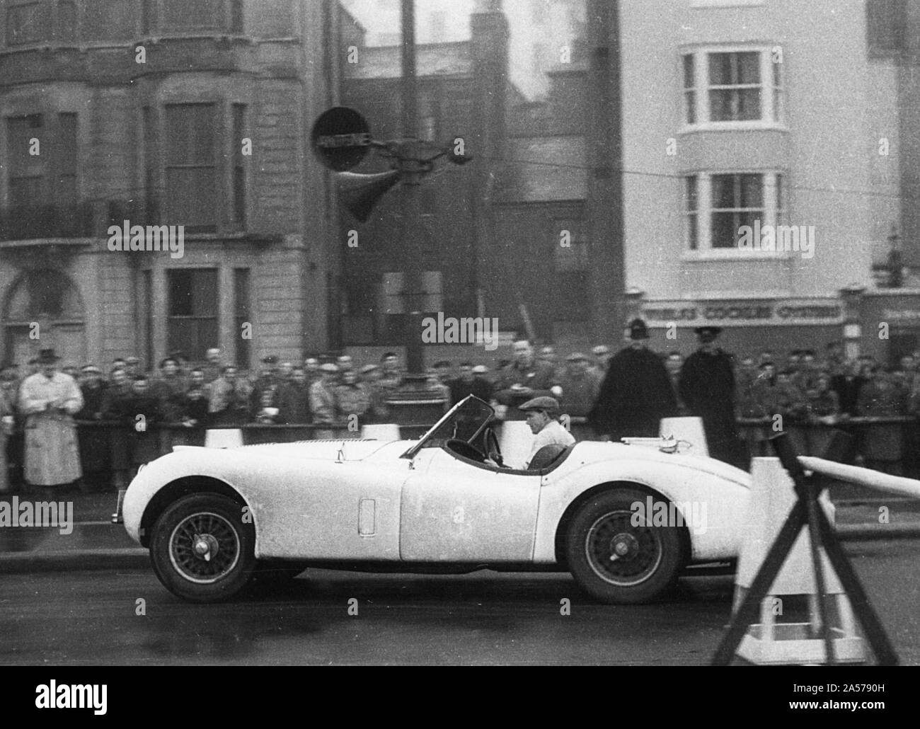 Jaguar XK120, Ian Appleyard. 1953 R.A.C. Rally Stock Photo - Alamy