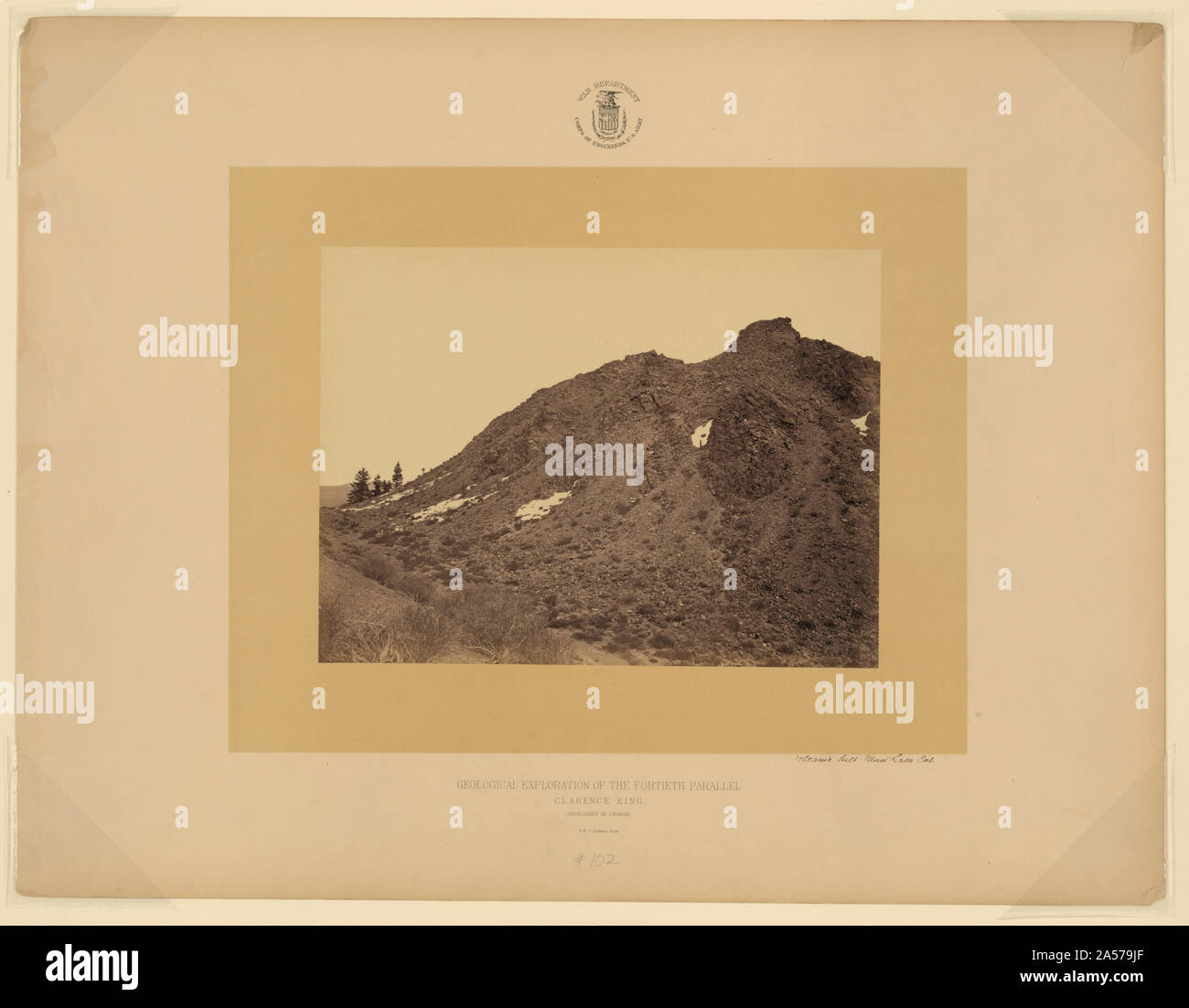 Volcanic hill, Mono Lake, Cal. / T. H. O'Sullivan, phot Stock Photo - Alamy