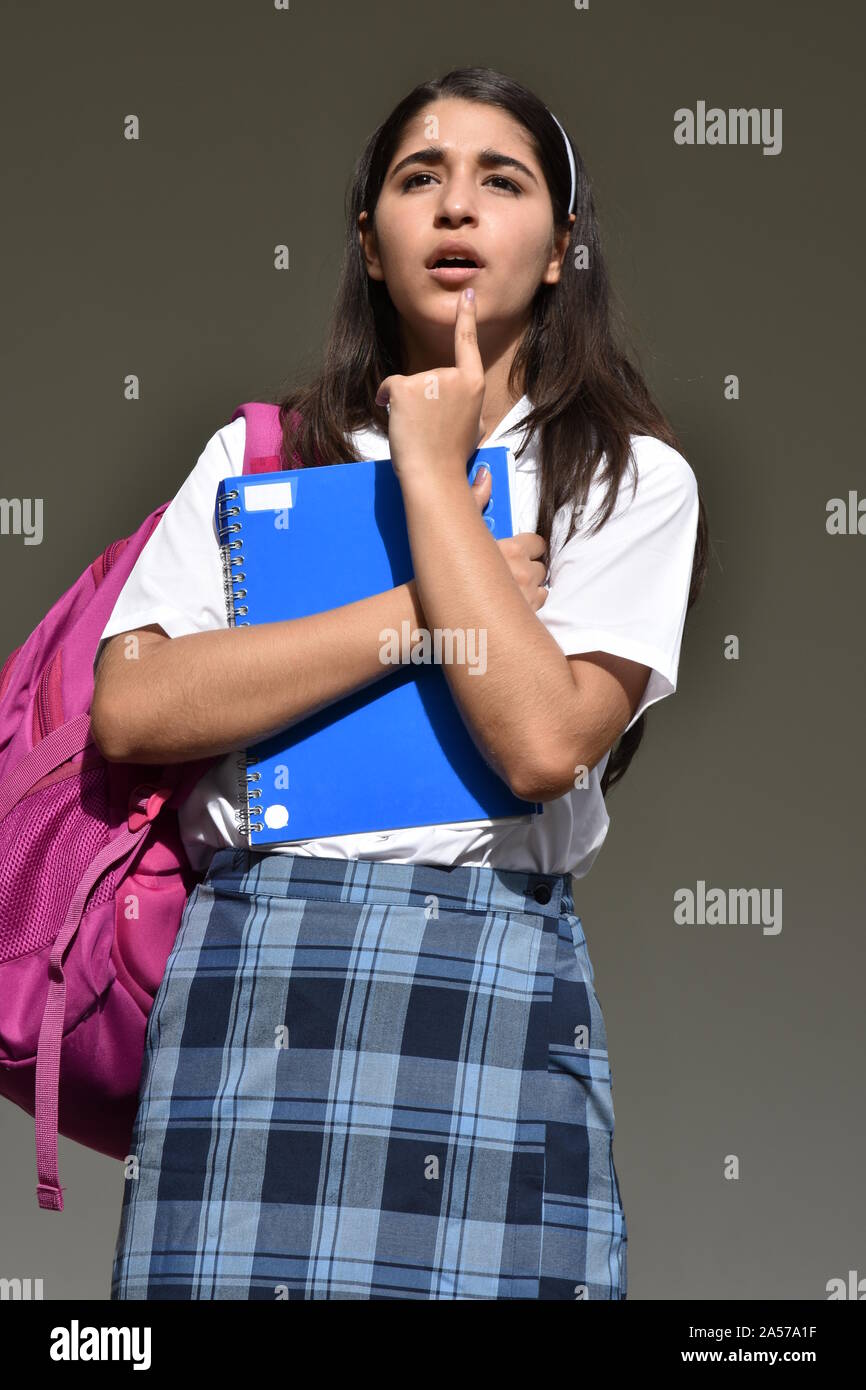 Girl Student Making A Decision Stock Photo - Alamy