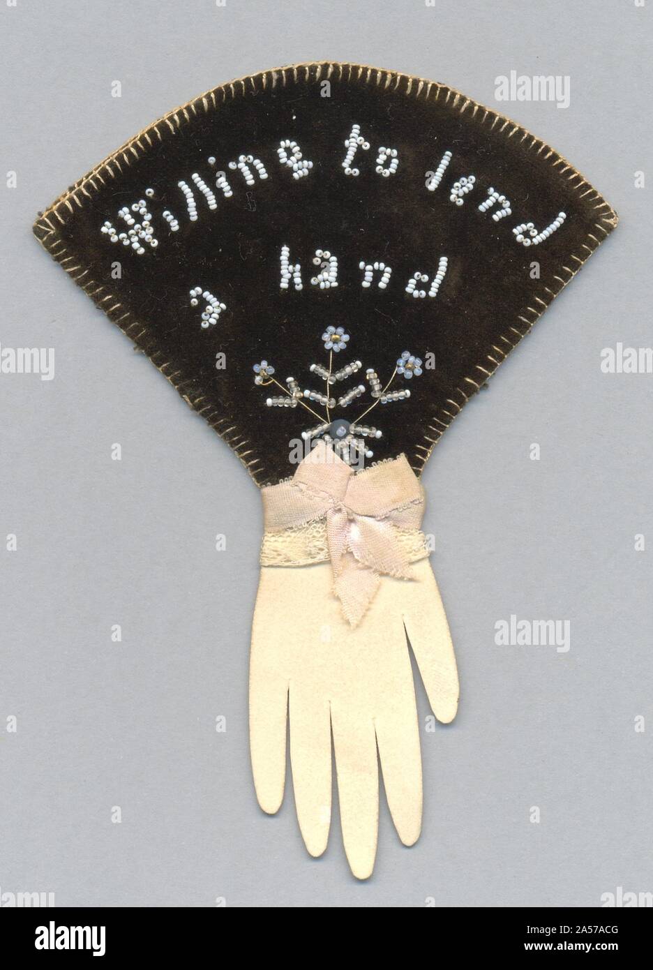 Hand made Victorian pen wiper circa 1885 Stock Photo - Alamy