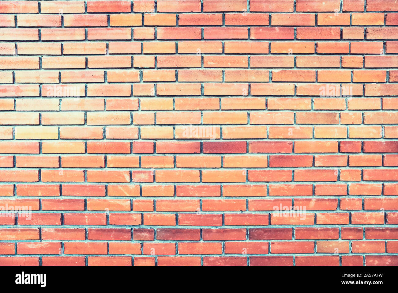 Brick wall. Background. Brick house Brickwork color orange Stock Photo ...