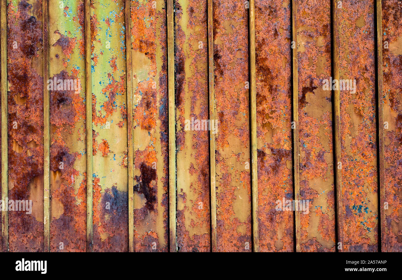 rusty metal panel texture with reinforced bars Stock Photo - Alamy
